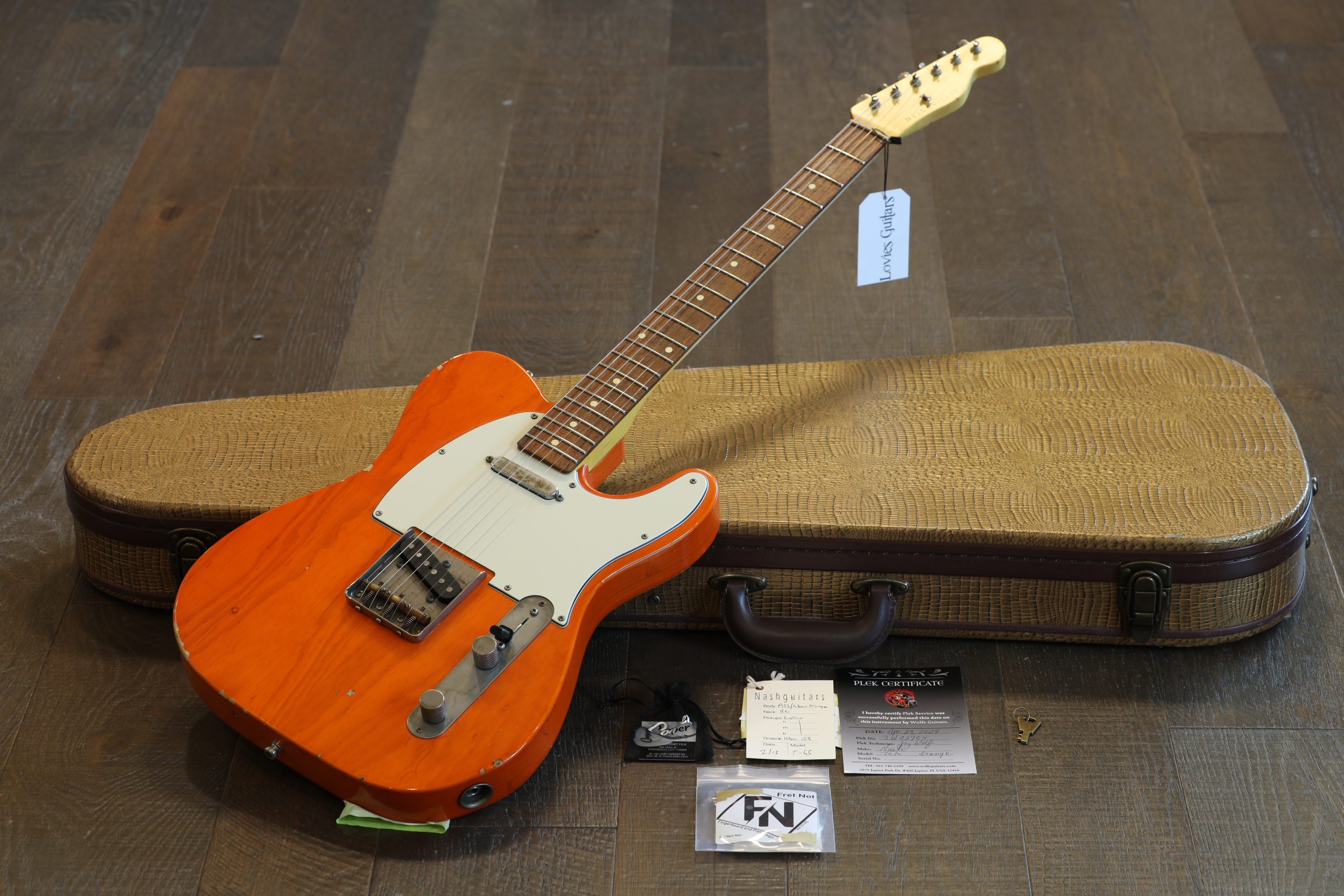 2015 Nash Guitars T-63 Electric Guitar Ash Orange w/ Lollars + OHSC ...